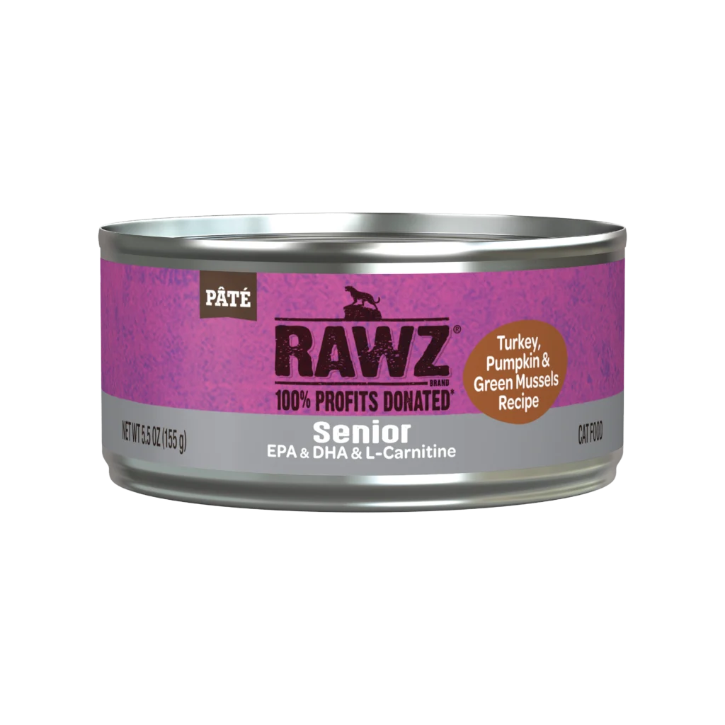 Senior Turkey, Pumpkin & New Zealand Green Mussels Cat Food - RAWZ