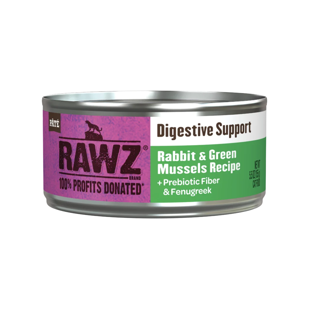 Digestive Support Rabbit & Green Mussels Cat Food - RAWZ
