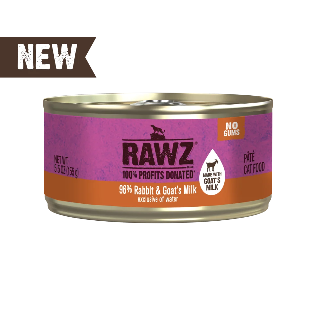 With Goat's Milk 96% Rabbit Canned Cat Food - RAWZ